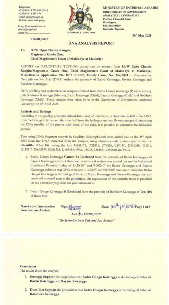DNA Confirms Kampala University Boss Prof Kateregga's Last Son Isn't ...